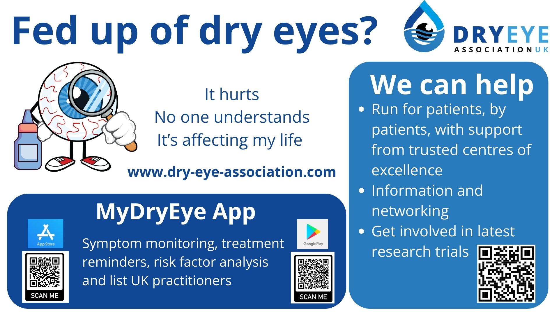 DEA UK Poster for Clinics - Dry Eye Association